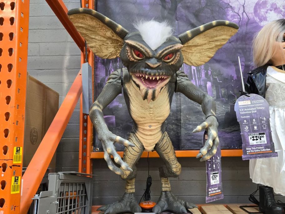 New Halloween Decor Available on HomeDepot.com | Animated Gremlin $179 ...