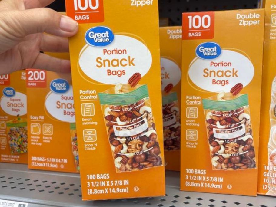 1-Cup Portion Snack Bags 100-Count Just $3.48 at Walmart | Hip2Save