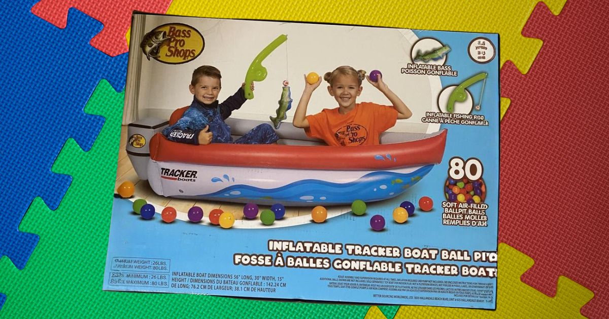 GO! Bass Pro Shops Inflatable Boat Ball Pit Just $49.99 (May Sell Out ...