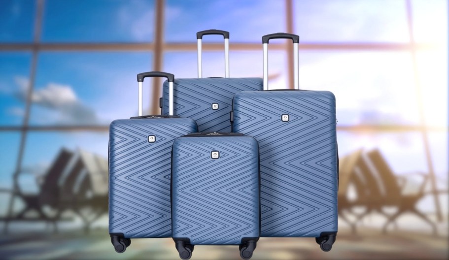Travelhouse 4-Piece Hardshell Luggage Set Just $89.99 Shipped on ...