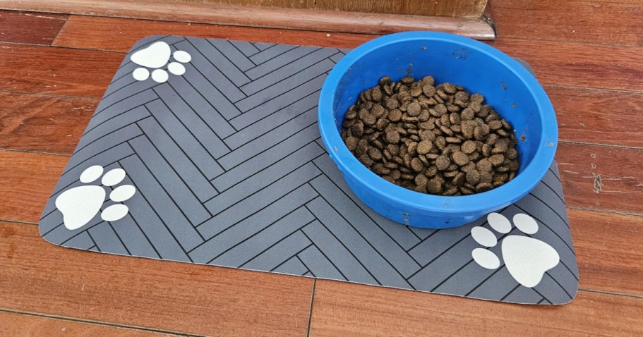 Absorbent Pet Feeding Mat Just $4.49 on Amazon (Reg. $10) | Hip2Save