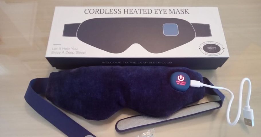 Cordless Heated Eye Mask Just $19.99 Shipped on Amazon (Reg. $40 ...