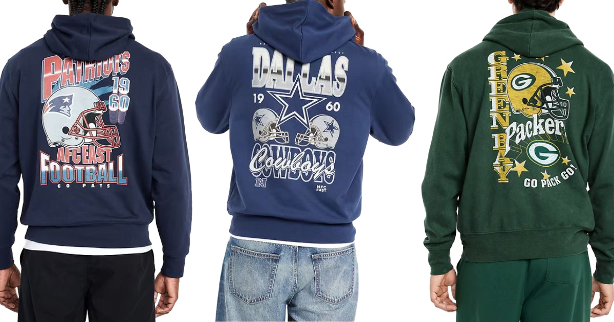 Old Navy NFL Hoodies Just $29.99 Today ONLY (Reg. $60) | Hip2Save