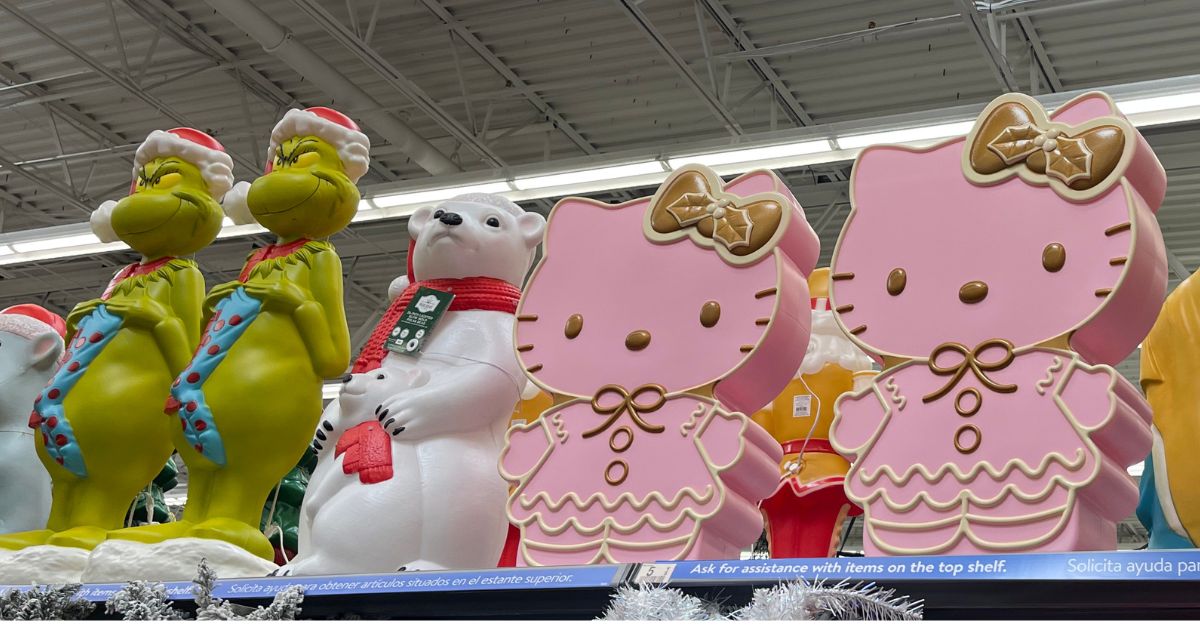 New Character Blow Molds Available at Walmart - Grinch, Hello Kitty ...