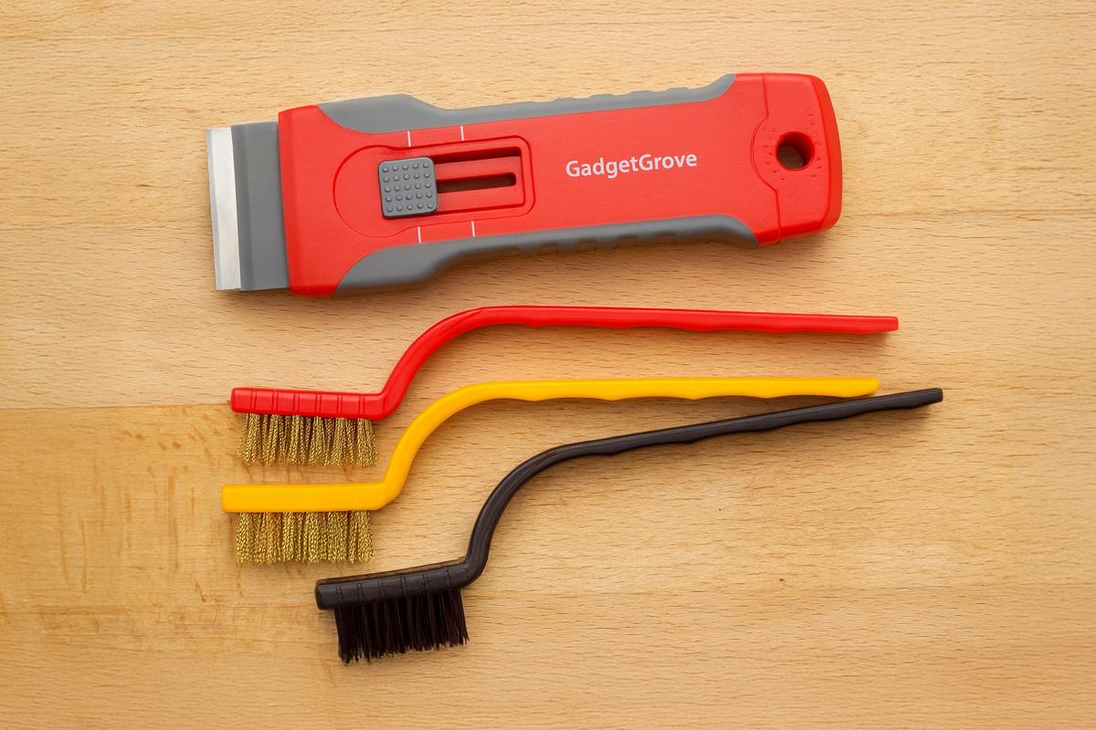 Razor Blade Scraper Tool w/ 3 Cleaning Brushes + Refills Just $6 on ...