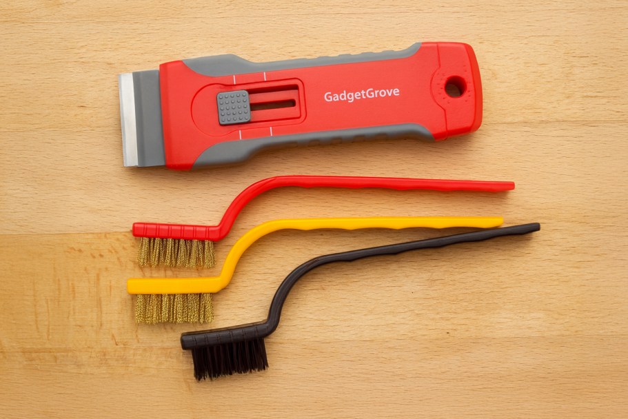 Razor Blade Scraper Tool w/ 3 Cleaning Brushes + Refills Just $6 on ...