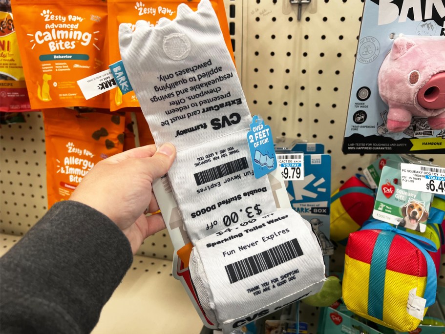 The Only Thing Longer Than a CVS Receipt Might Be This Dog Toy (Over 2 ...