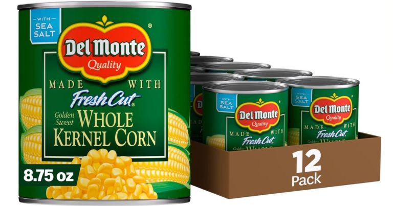 Del Monte Canned Corn 12-Pack Just $5.76 on Amazon (48¢ Each) | Hip2Save