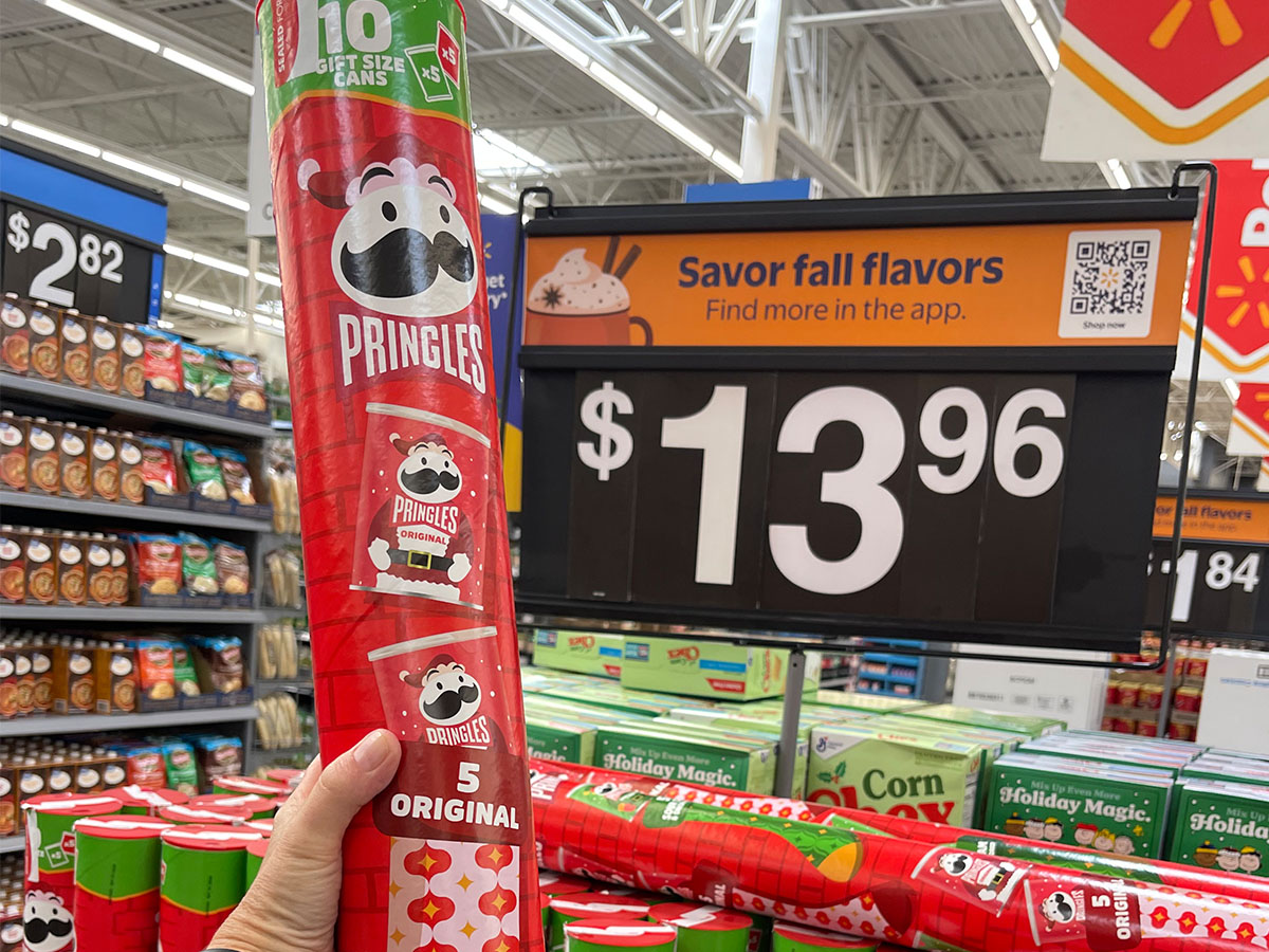 JUMBO Pringles Holiday Tube Only $13.96 at Walmart! | Hip2Save