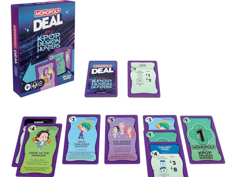 Monopoly Deal K-Pop Demon Hunters Card Game Available to Pre-Order Now ...