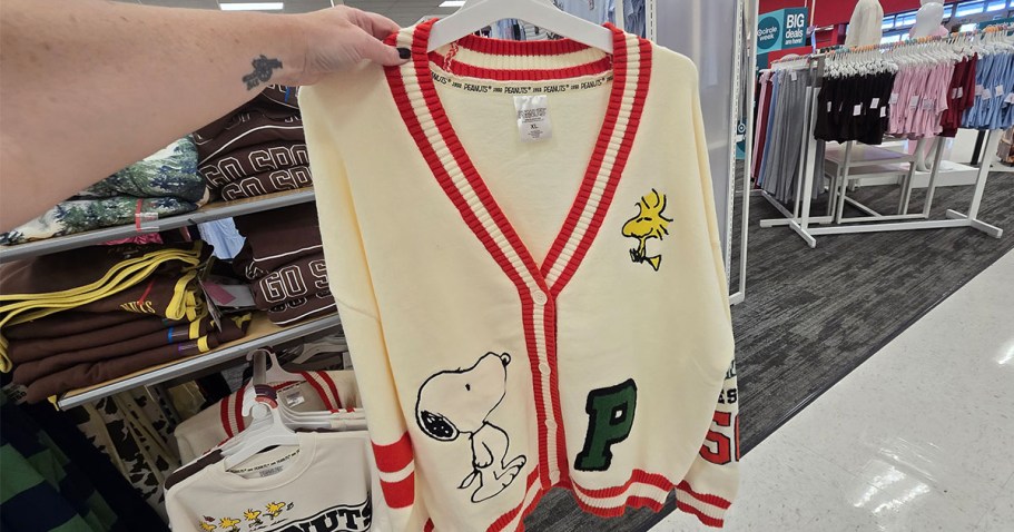 NEW Peanuts 75th Anniversary Collection at Target | Snoopy Sweatshirt ...