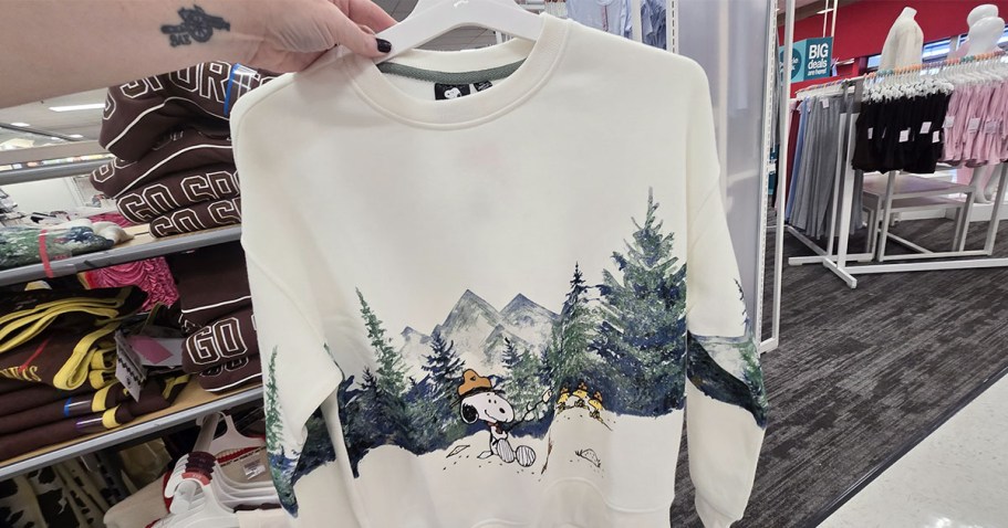 NEW Peanuts 75th Anniversary Collection at Target | Snoopy Sweatshirt ...