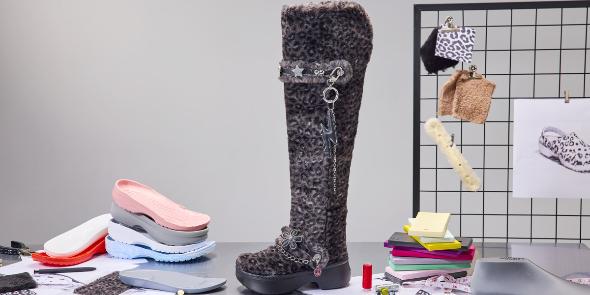 Crocs Leopard Fur Knee-High Boots Available Now (Includes 17 Jibbitz ...