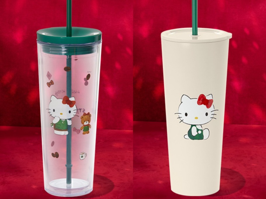 *NEW* Starbucks Hello Kitty Collab Featuring Cute Tumblers, Mugs & a ...