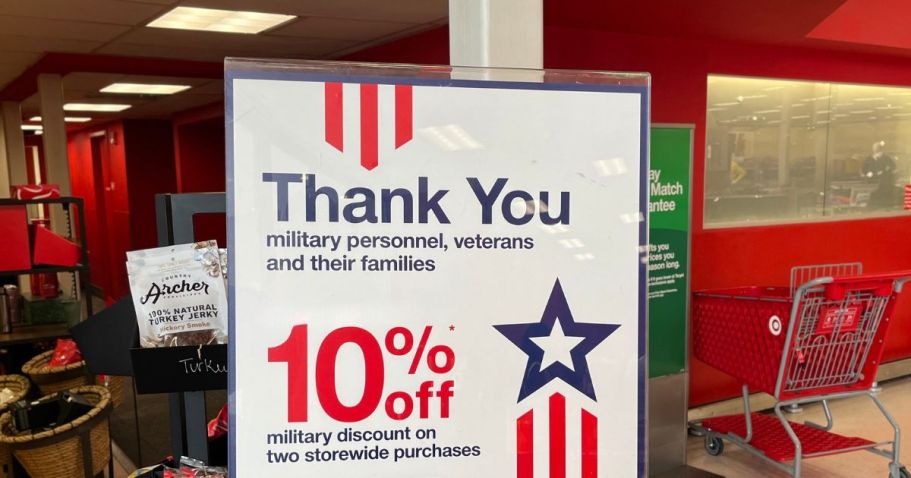 10% Off Target Military Discount Offer - Thank You for Your Service!