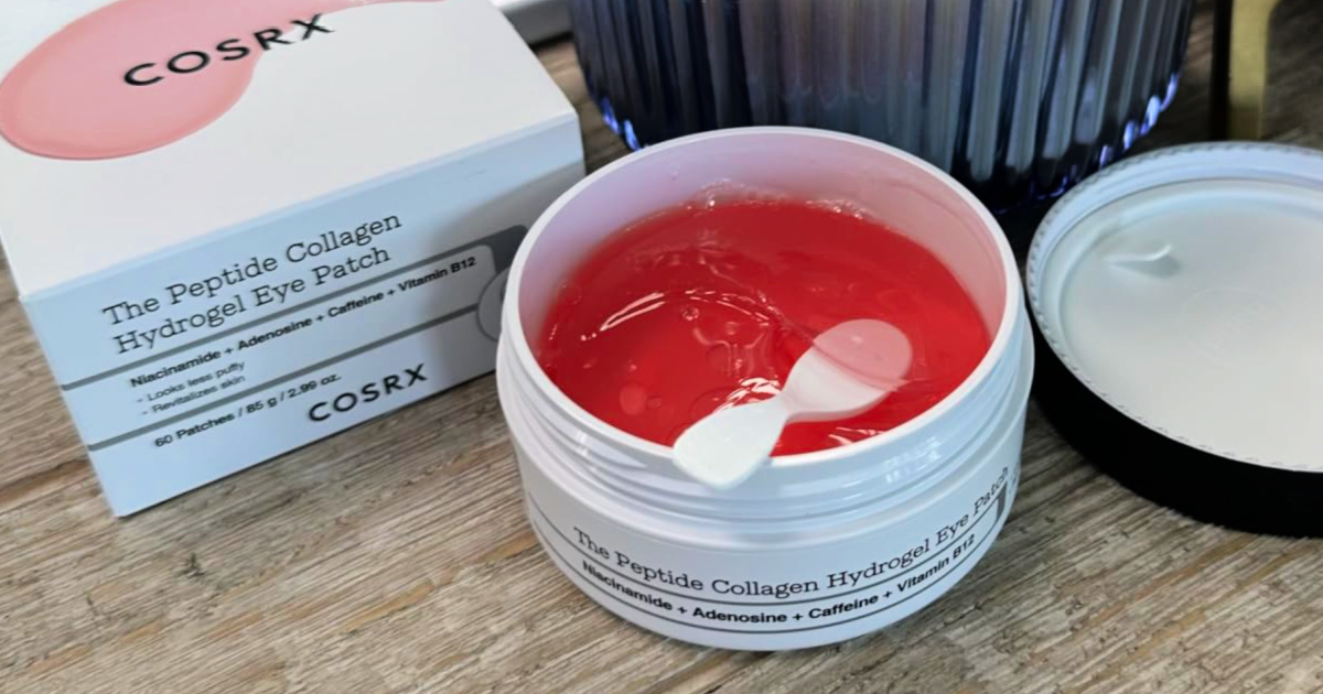 COSRX Pink Peptides Collagen Hydrogel Eye Patches Just $14 Shipped on ...