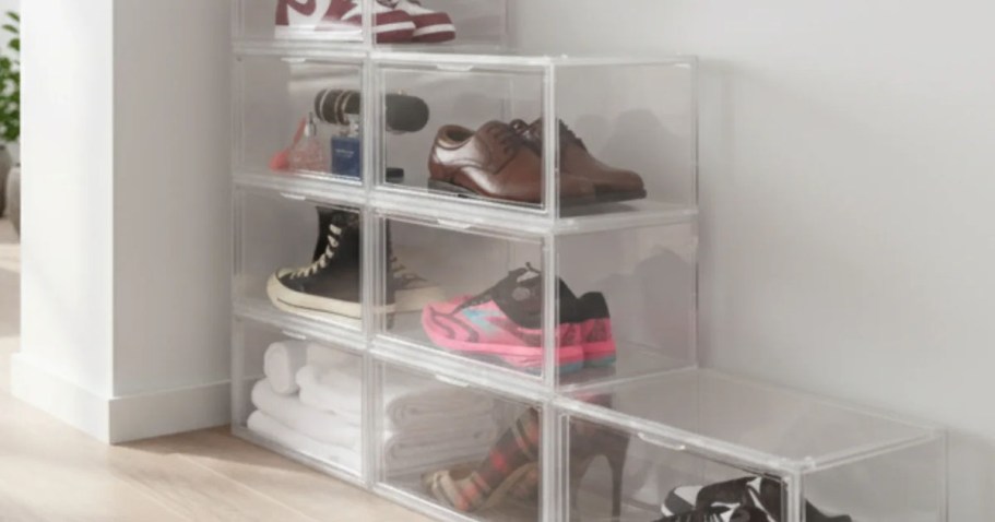 Shoe Organizer Display Case 5-Pack Only $19.98 on Walmart.com (Reg. $60 ...