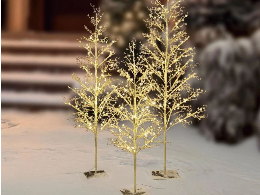 THREE My Texas House Twinkling LED Trees Just $78 Shipped on Walmart ...