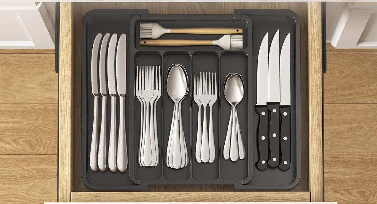 Expandable Silverware Drawer Organizer ONLY $2.99 on Amazon | Hip2Save