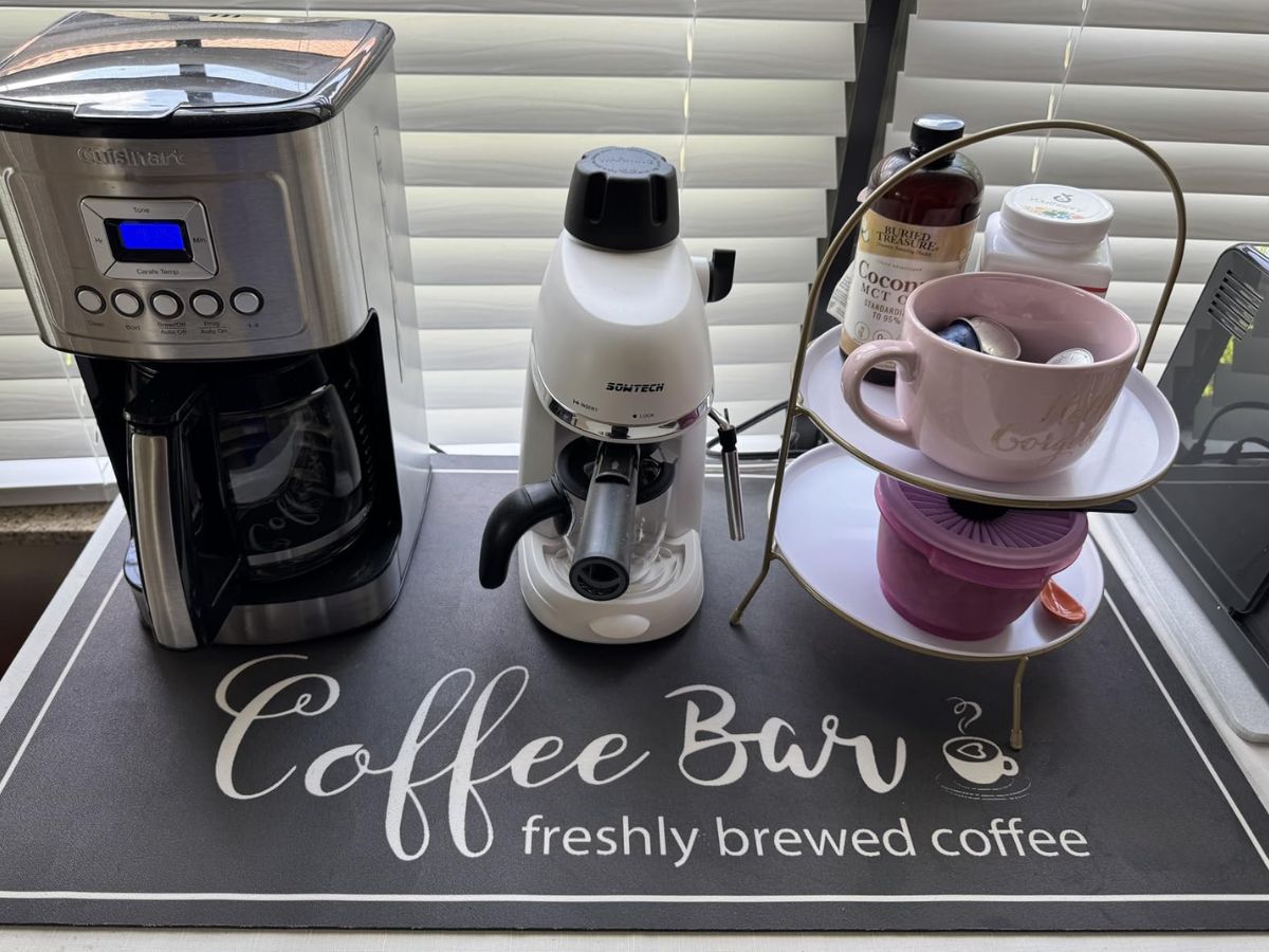 Coffee Bar & Dish Drying Mat from $6 on Amazon (Reg. $12) | Hip2Save