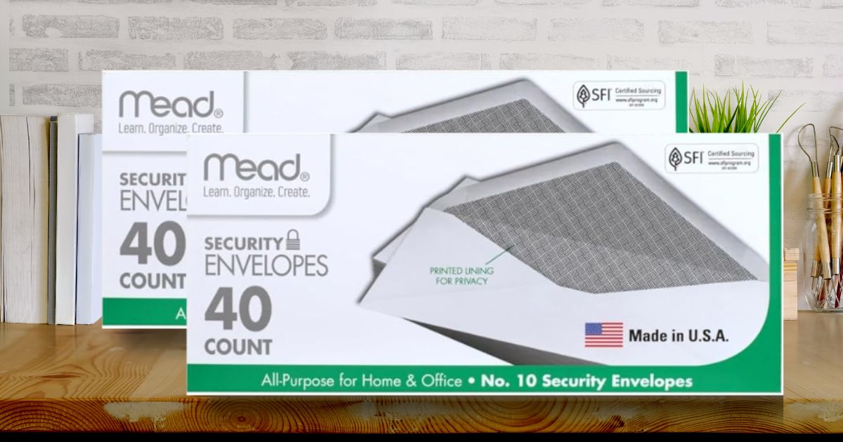 80 Mead Security Envelopes Only $2 on Amazon (Reg. $10) | Hip2Save