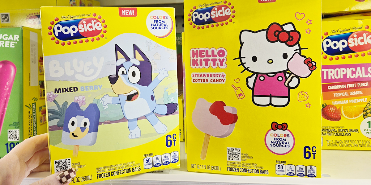 New Popsicle Bluey & Hello Kitty Frozen Treats Spotted at Kroger | Hip2Save