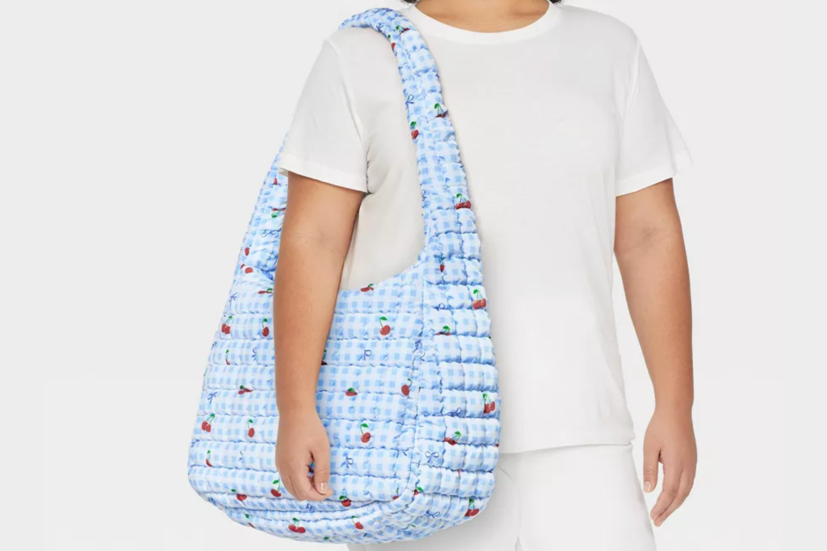 This Cherry Print Hobo Puffer Bag is Back In Stock at Target (But Not ...