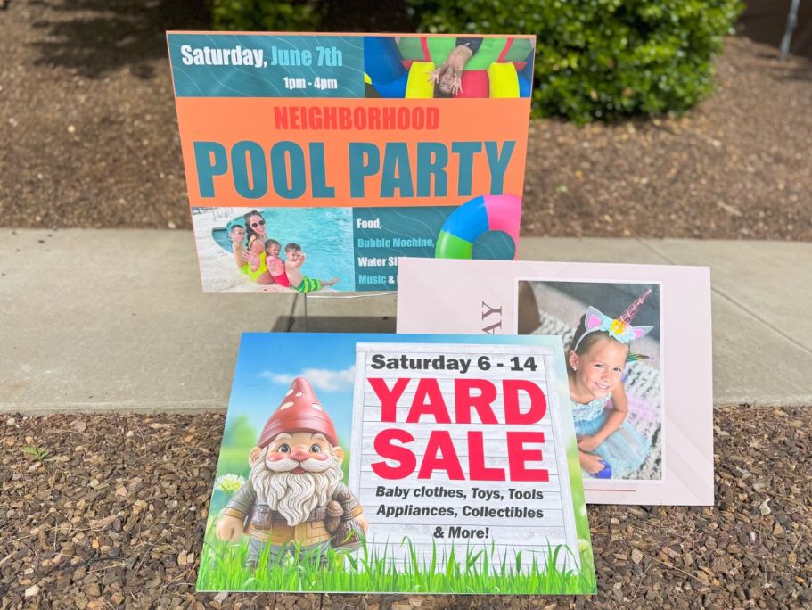 Walgreens Custom Yard Signs Just $12 (+ Clever Decor Hack!) | Hip2Save
