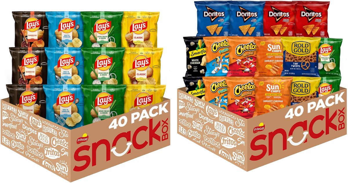 Frito-Lay 40-Count Variety Packs Only $14.88 Shipped on Amazon | Lay's ...