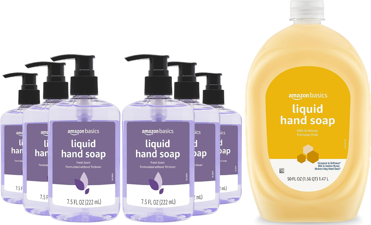 Amazon Basics Hand Soap 6-Pack Just $3.76 Shipped (Only 63¢ Each ...