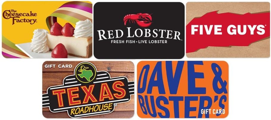 Discounted Gift Cards: The Cheesecake Factory, Texas Roadhouse, Five ...