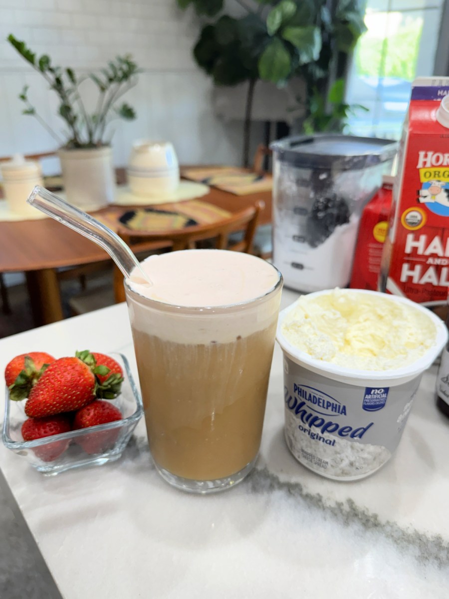 How to Make Cream Cheese Cold Foam for Iced Coffee!